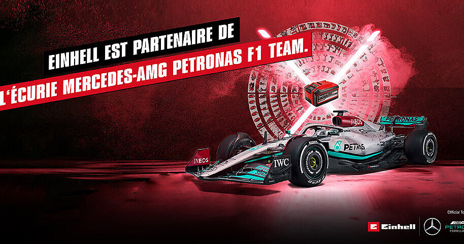 Einhell je partner ekipe Mercedes-AMG Petronas F1 Team